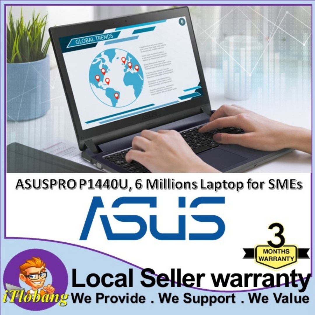ASUSPRO 8th Gen P1440U Business Series Laptop (( 12GB / 256GB 3.0 SSD ...