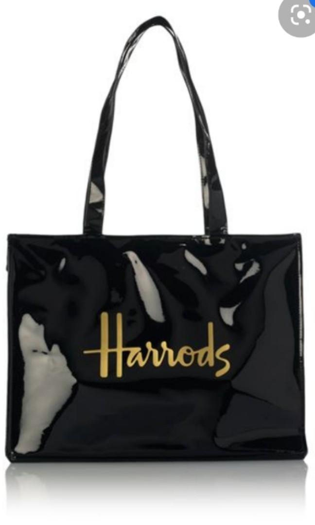 Authentic Harrods Signature Logo tote bag, Women's Fashion, Bags ...
