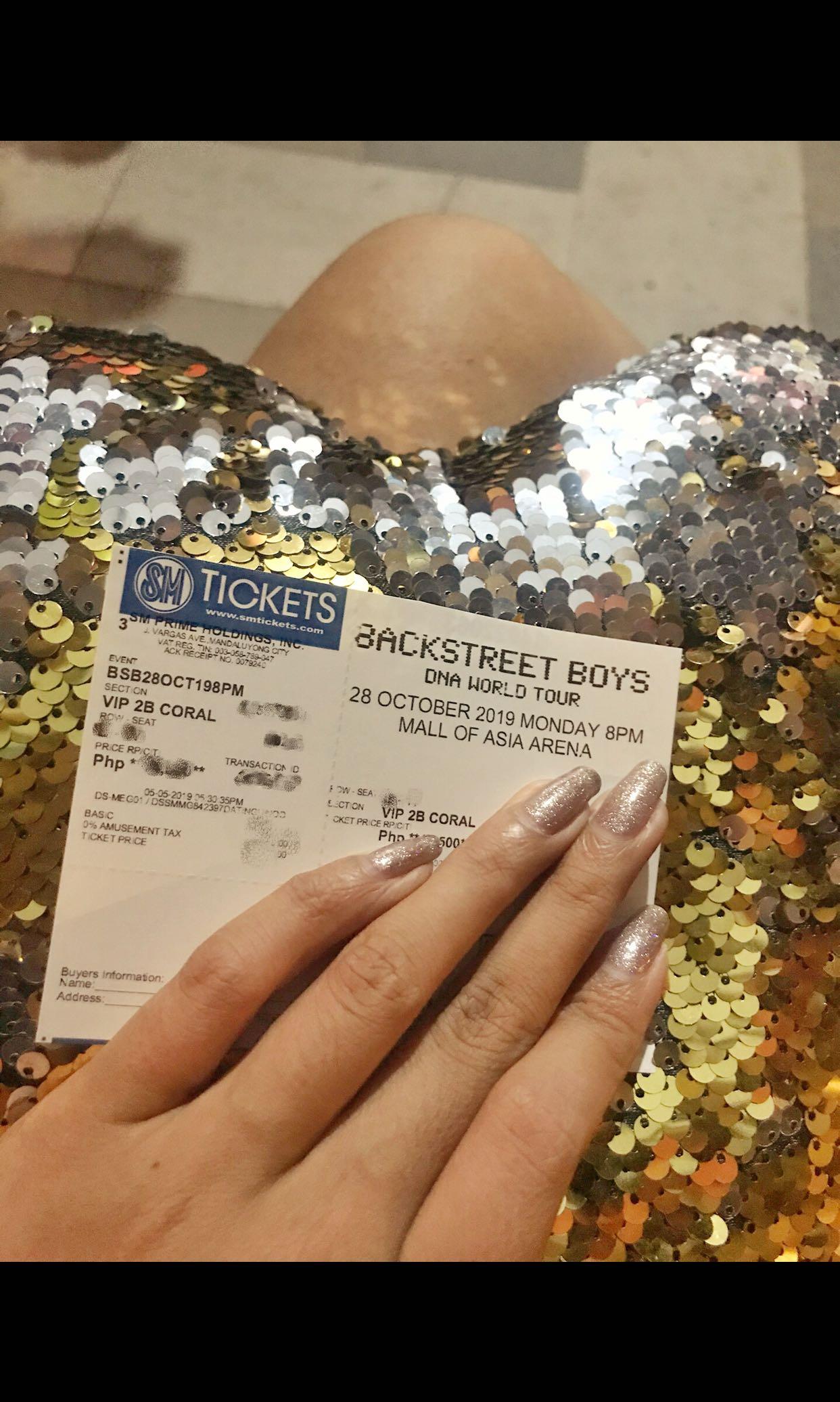 Backstreet Boys DNA - VIP Manila, Tickets & Vouchers, Event Tickets on ...