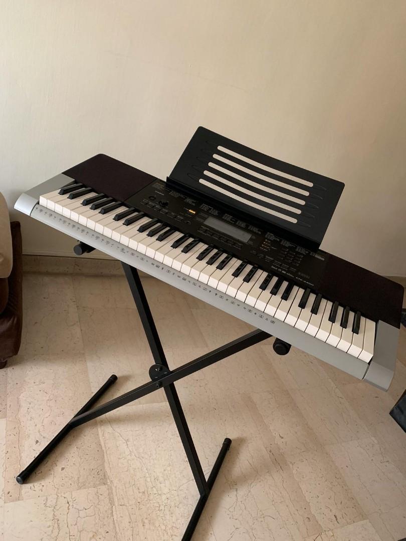Casio Keyboard with Stand, Hobbies & Toys, Music & Media, Musical ...