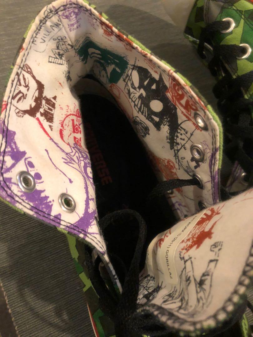 Converse x Gorillaz rare collab camo kicks, Men's Fashion, Footwear ...