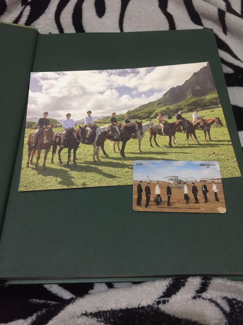 EXO Photobook - PRESENT; gift, Hobbies & Toys, Music & Media, Music ...