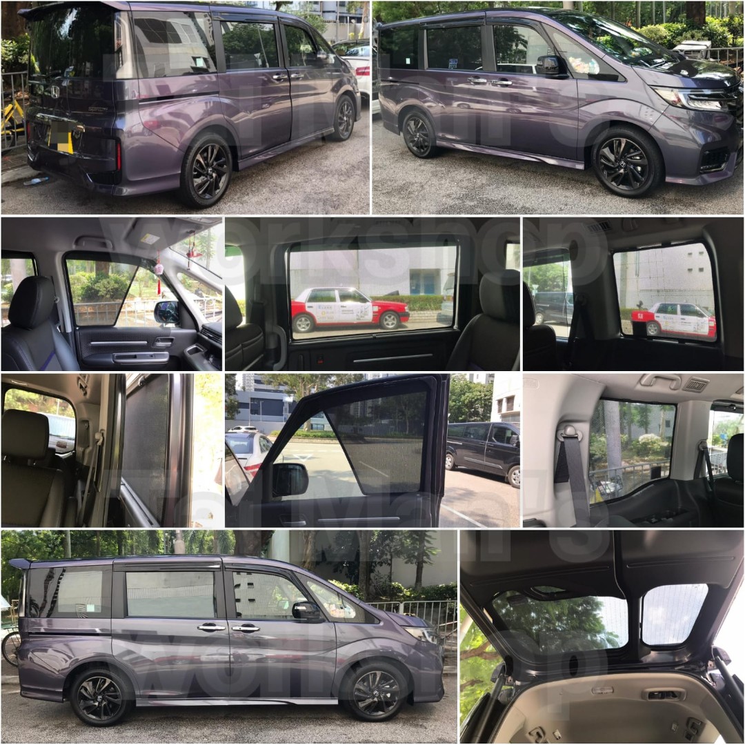 Honda Stepwgn Spada RP1 RP3 RP5全車磁石濾光窗網太陽擋, 汽車配件, 改裝、內外零件 on Carousell