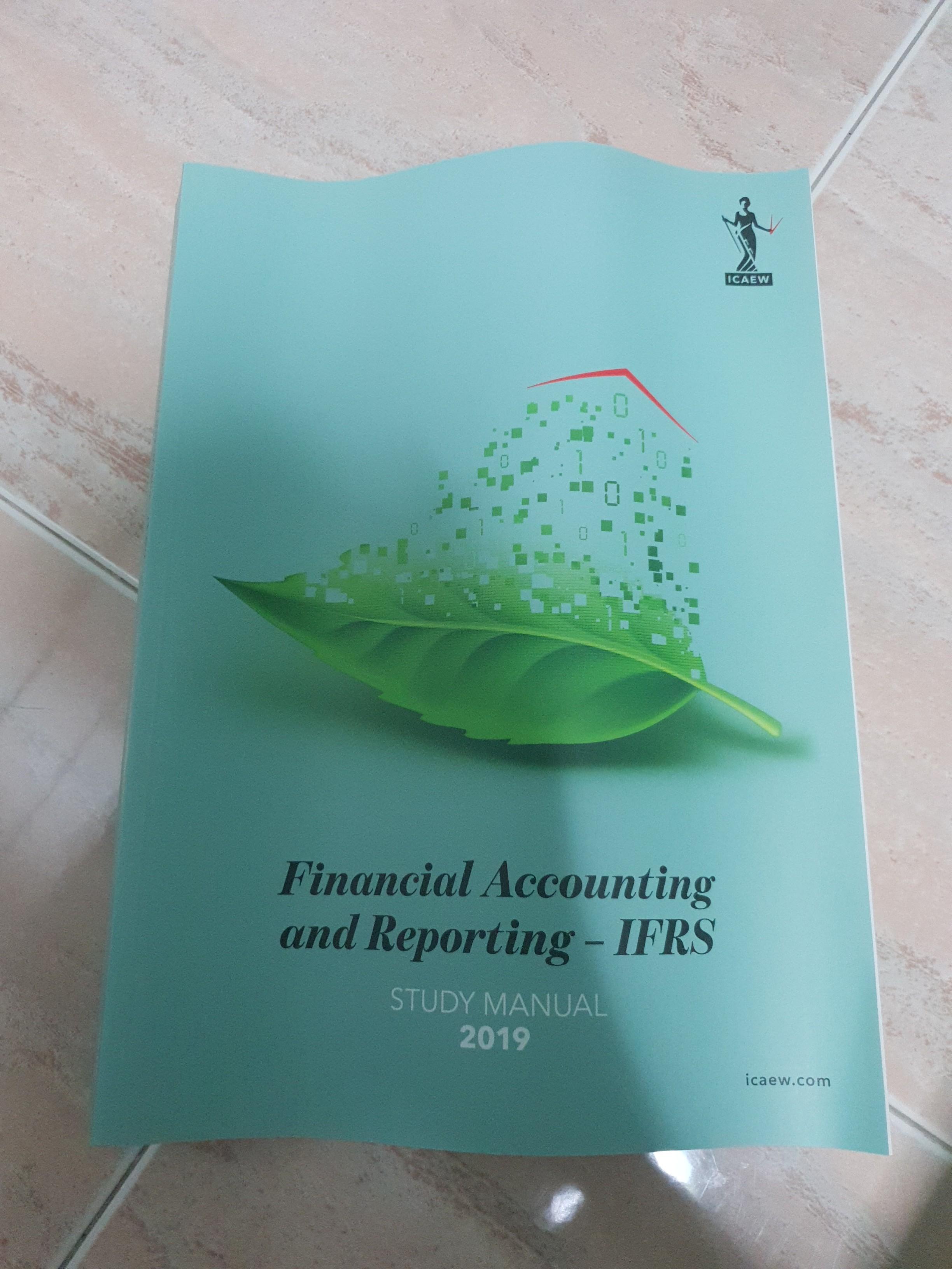 ICAEW Financial Accounting -IFRS textbook and study manual, Hobbies ...