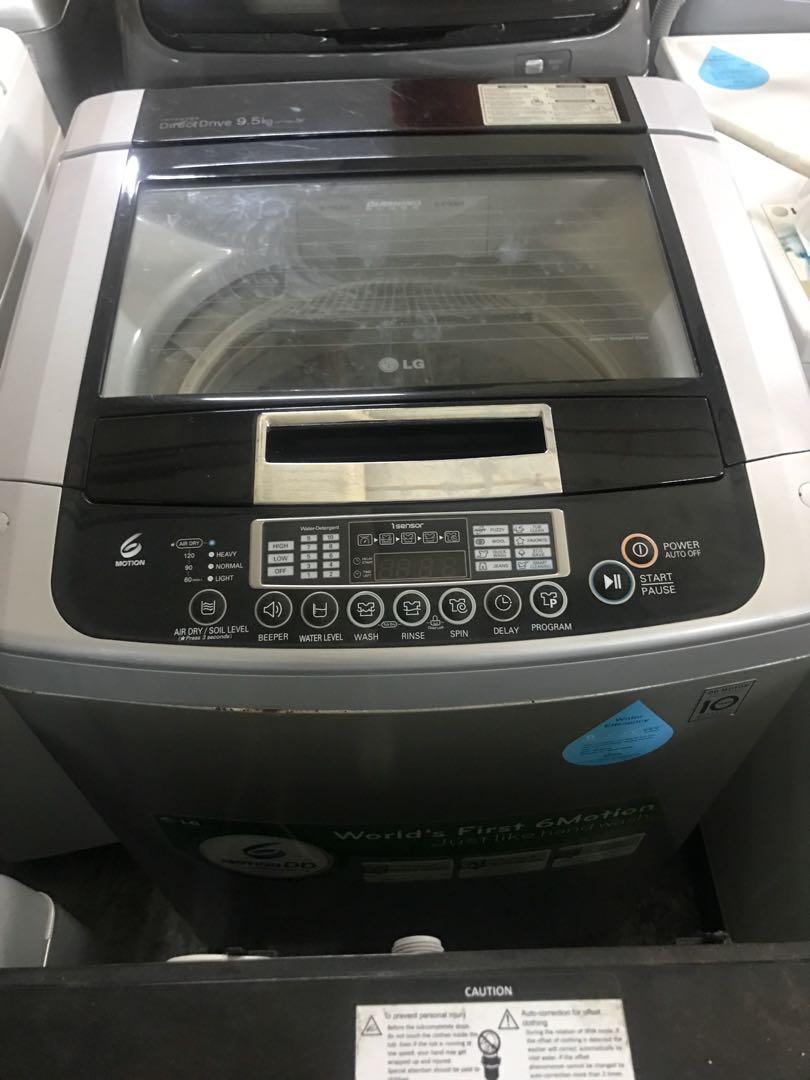 LG direct drive 9.5kg washing machine, TV & Home Appliances, Kitchen ...