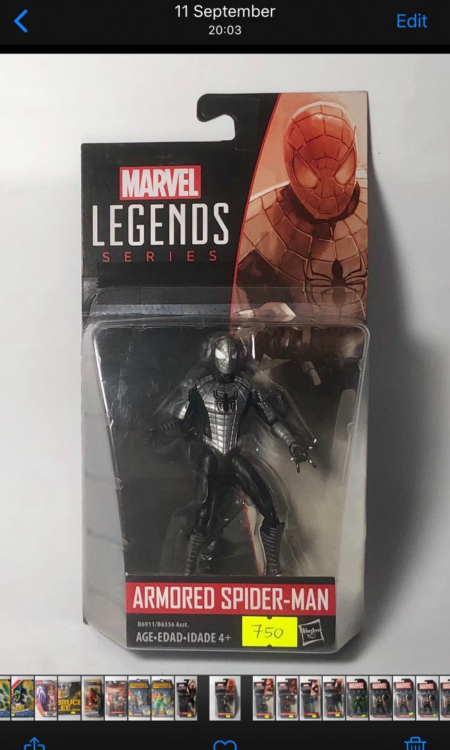 Marvel Legends 3.75 series Armored Spiderman, Hobbies & Toys, Toys ...