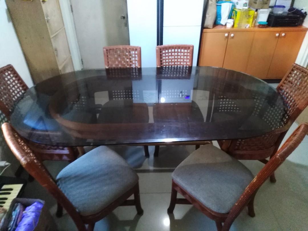 Native Rattan Dining Set, Furniture & Home Living, Furniture, Chairs on ...