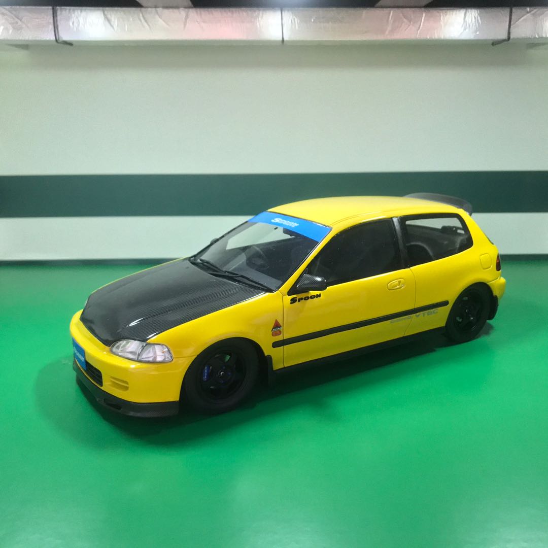 Ottomobile Spoon Honda Civic EG6 SiR II 1:18, Hobbies & Toys, Toys ...