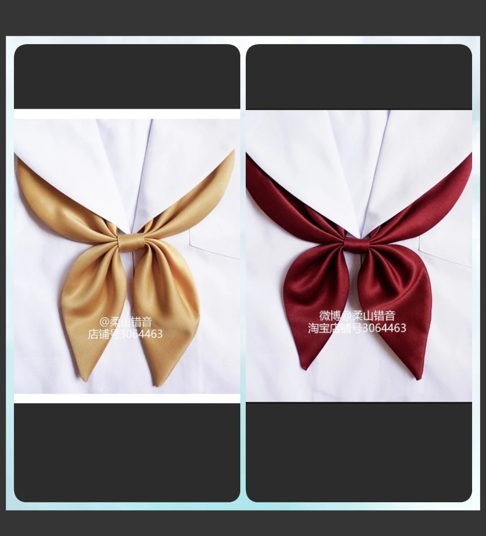 Sailor uniform ribbon YELLOW, RED japan cosplay, Hobbies & Toys ...