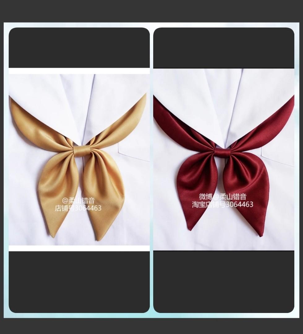 Sailor uniform ribbon YELLOW, RED japan cosplay, Hobbies & Toys ...