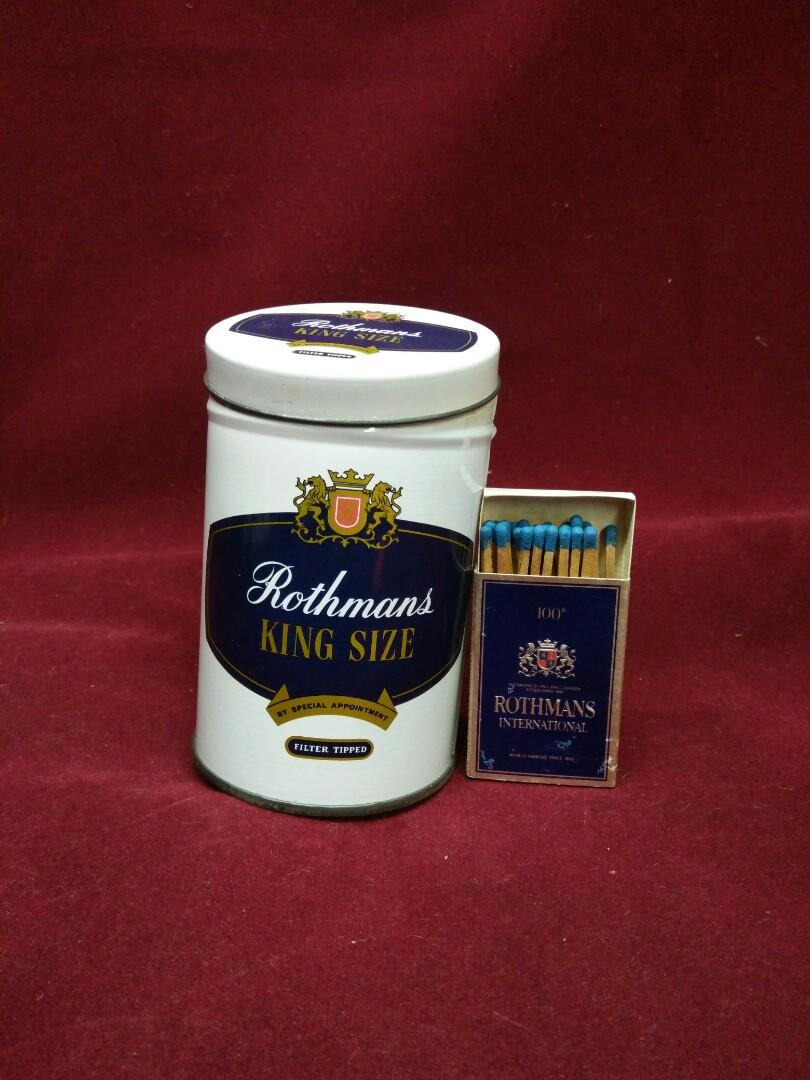 VINTAGE ROTHMANS CIGARETTE, TIN ROKOK & MANCIS, Hobbies & Toys ...