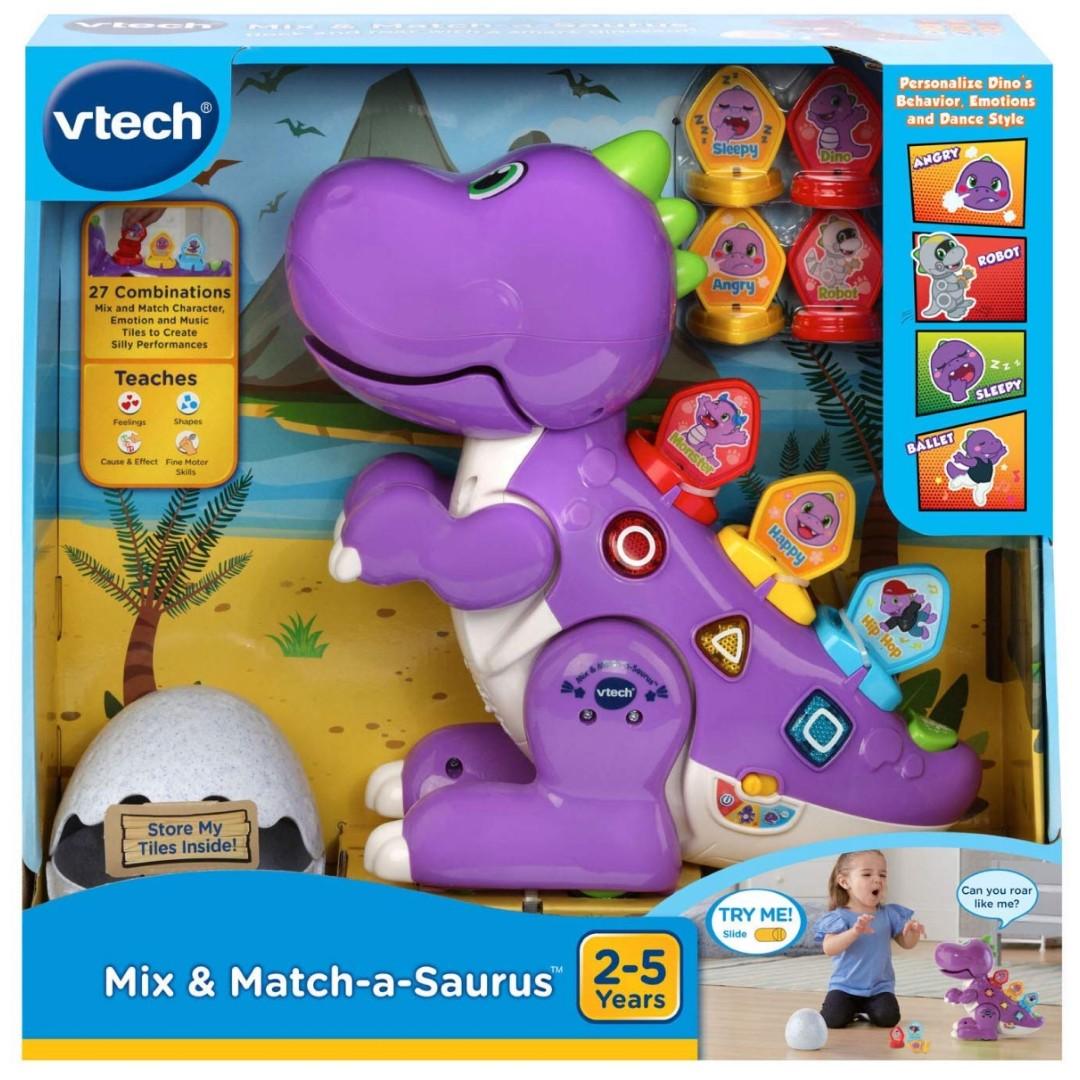 Vtech Mix & Match-a-Saurus Purple, Hobbies & Toys, Toys & Games on ...