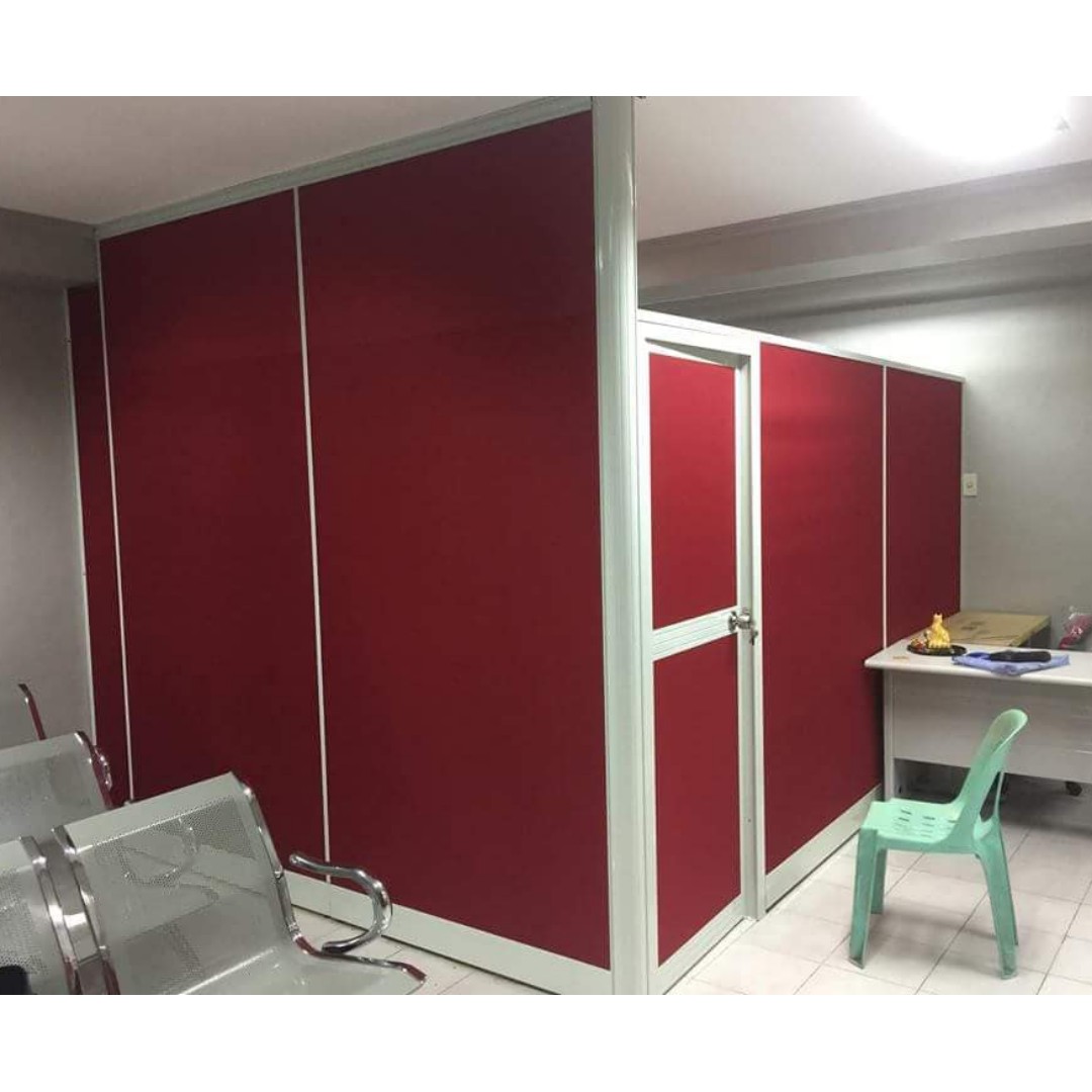 (Wall) PARTITION (Fabric with Glass) Customized, Furniture & Home ...