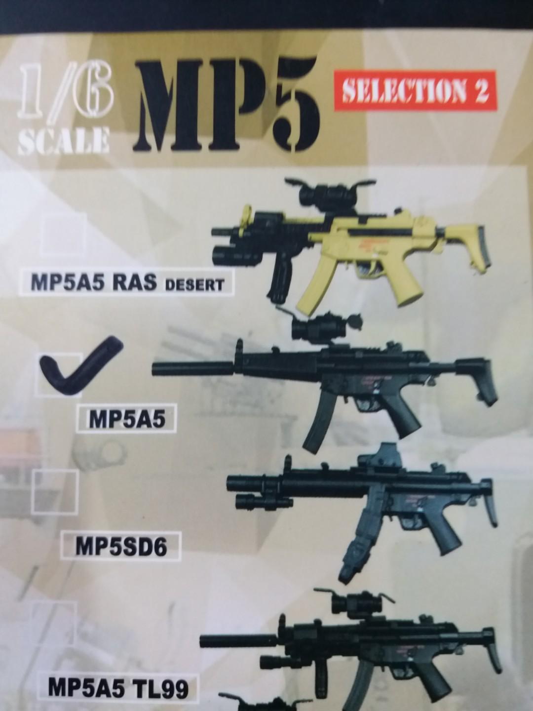 1/6 mp5 mp5a5 machine gun weapon ZY For 12" sdu swat hot toys dam ...