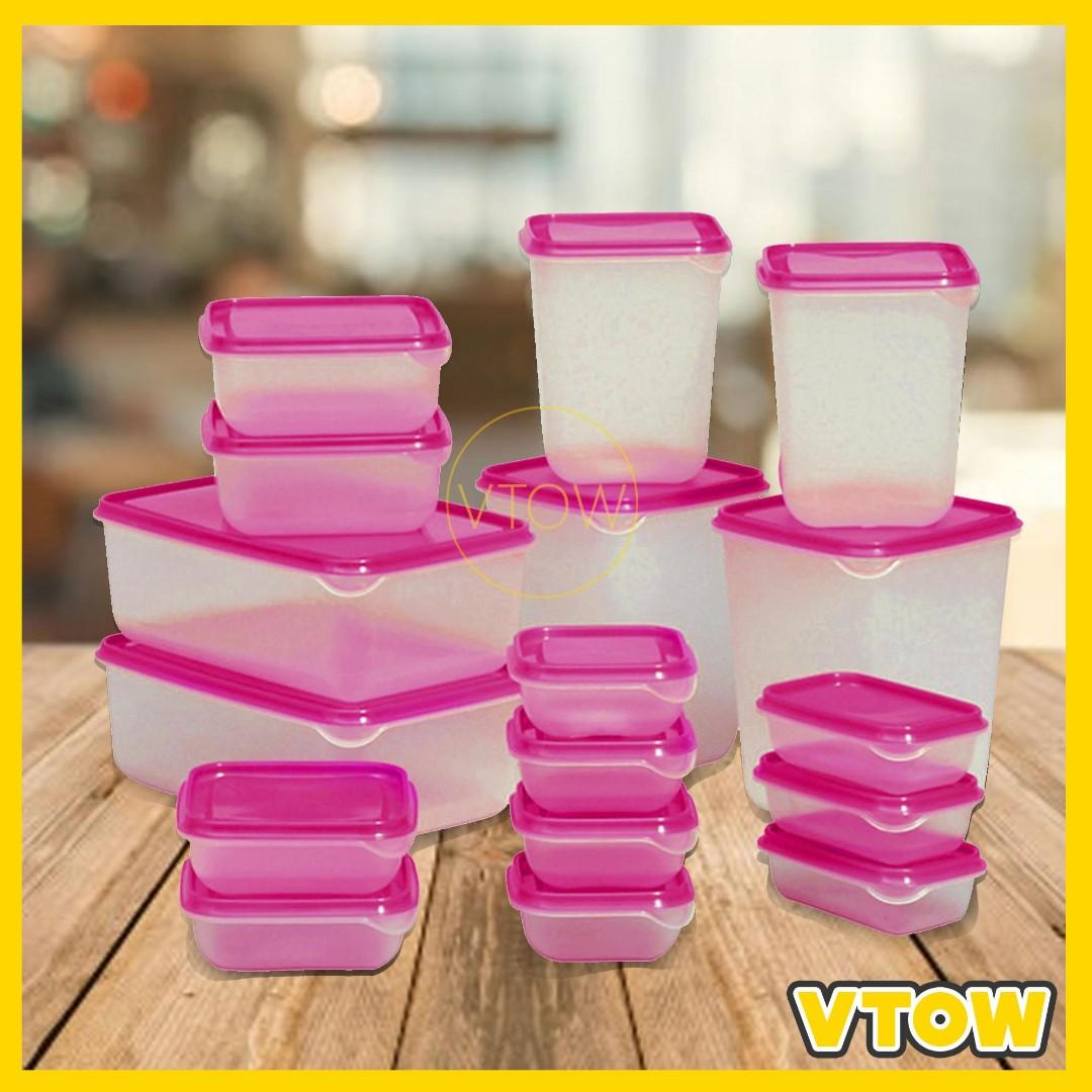 17pcs set Refrigerator Tupperware Kitchen Container Food Storage Box ...