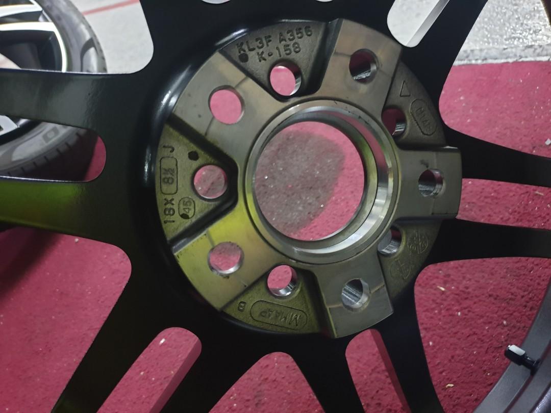 5×112 18" AME Tracer tm02, Car Accessories, Tyres & Rims on Carousell