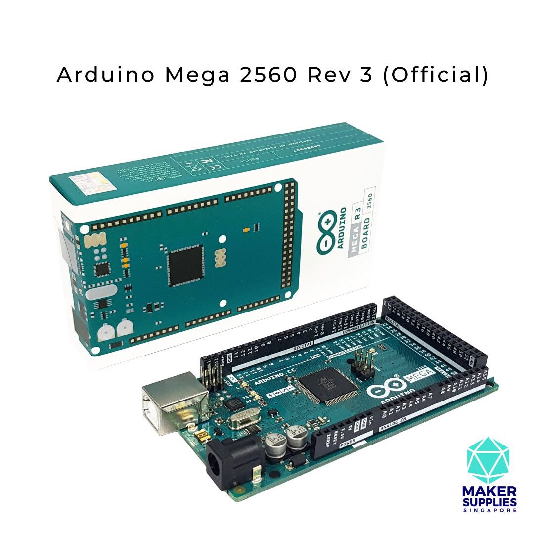 Arduino Mega 2560 Rev 3 (Official) - MakerSupplies SG, Computers & Tech ...