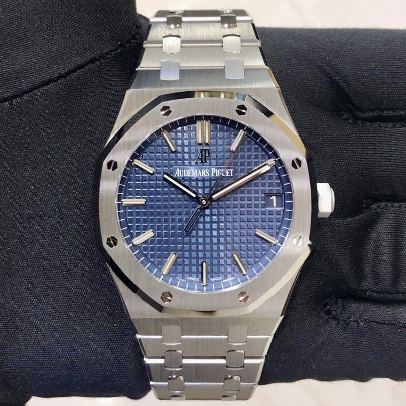 Audemars Piguet Royal Oak 15500ST Blue, Luxury, Watches on Carousell
