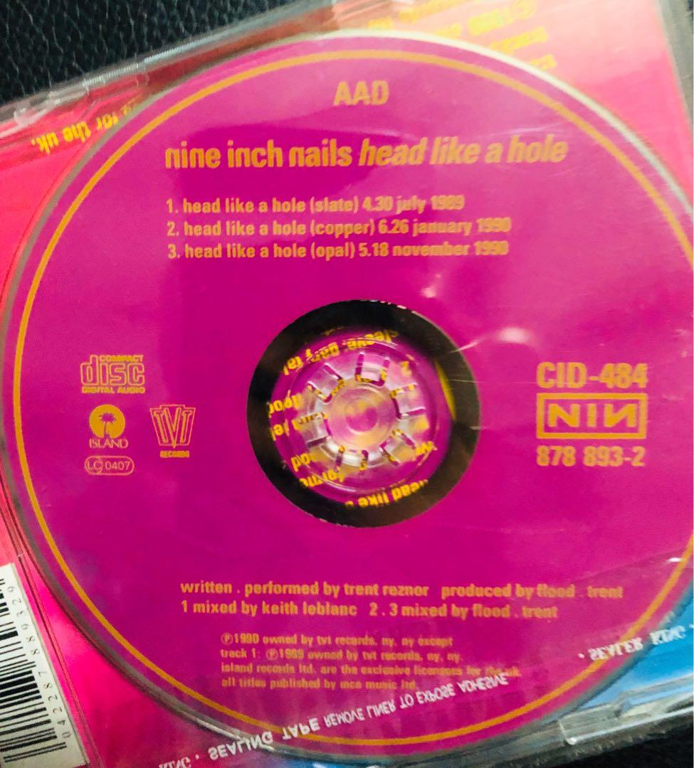 Cd nine inch nails NIN head like a hole pretty hate machine downward ...