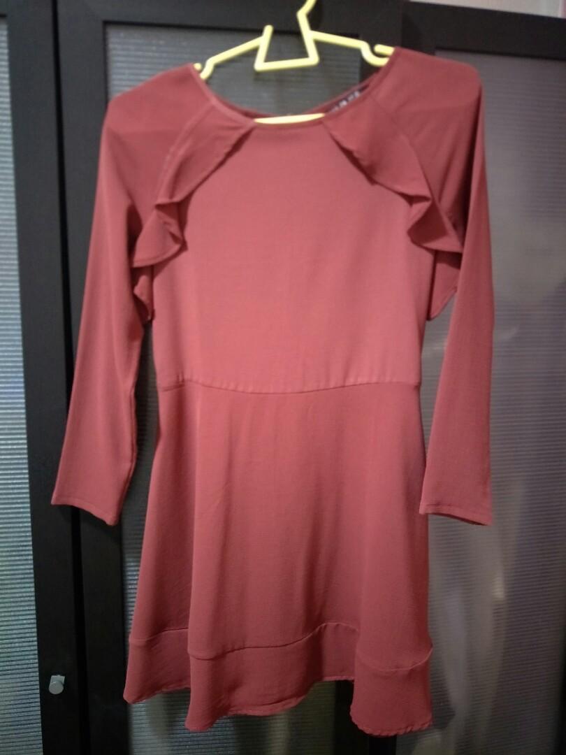 CO Brick Red Dress., Women's Fashion, Dresses & Sets, Jumpsuits on ...