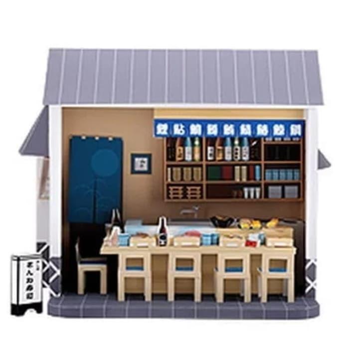 DIY MINIATUR PAPERCRAFT RESTAURANT SUSHI JEPANG, Desain & Kerajinan ...