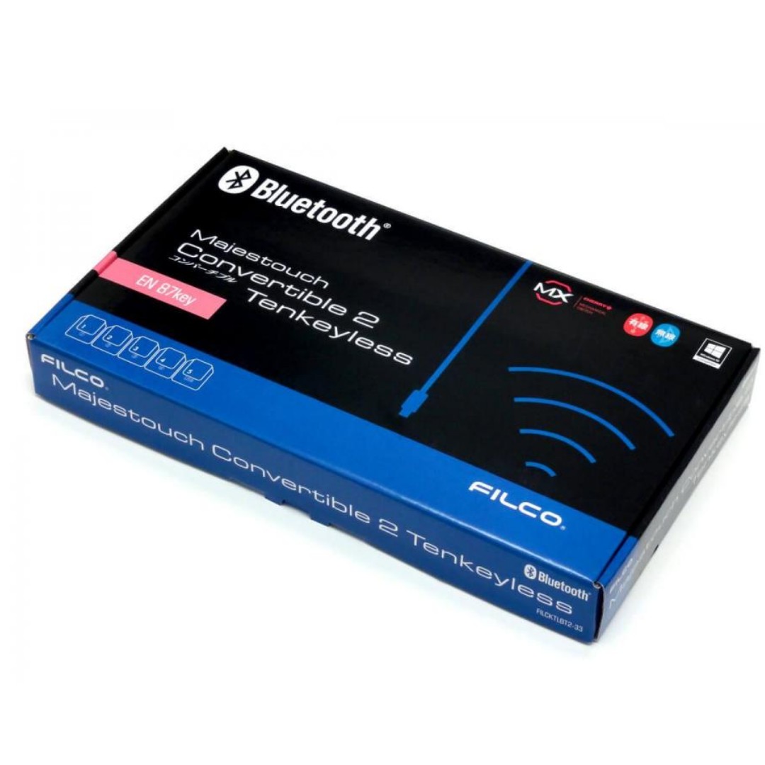 Filco Majestouch 2 Convertible Tenkeyless (Bluetooth + Wired) - Black ...