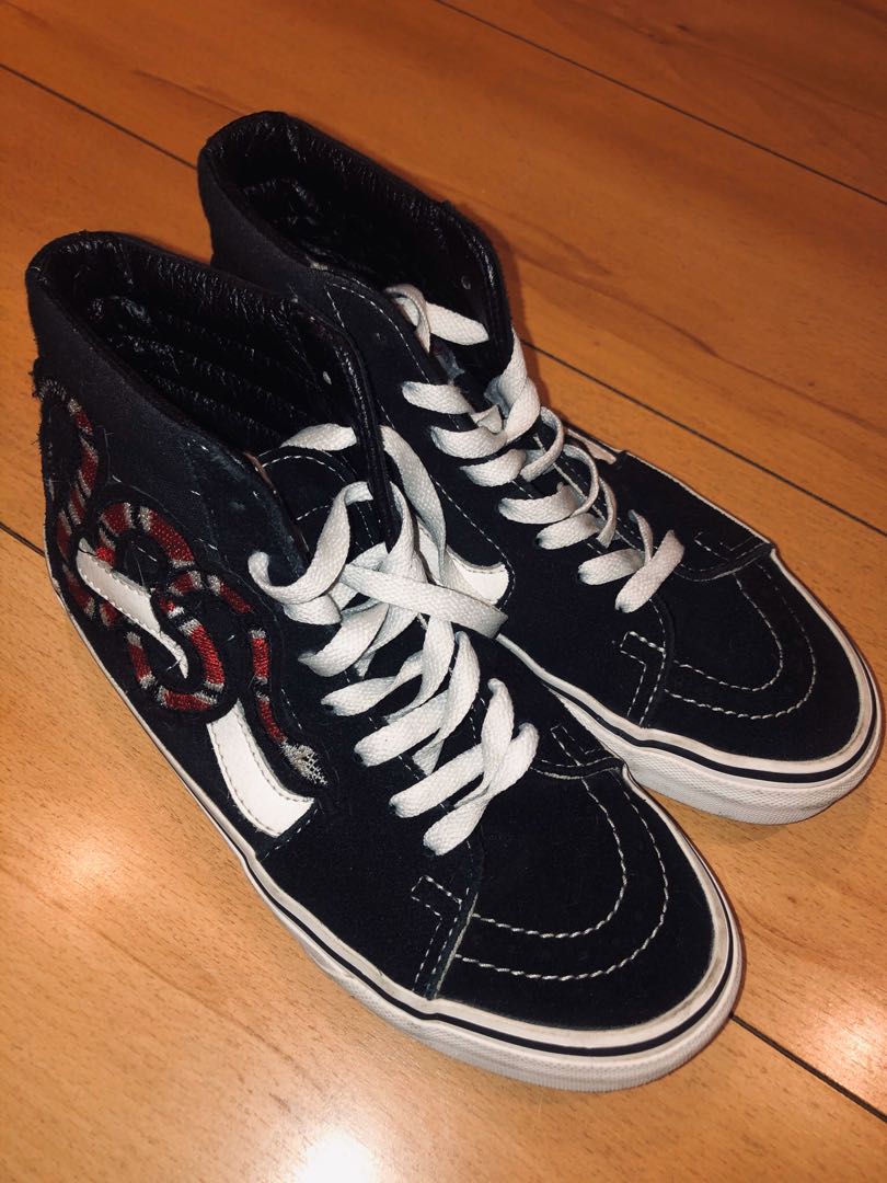 High cut old skool Vans, Men's Fashion, Footwear, Sneakers on Carousell