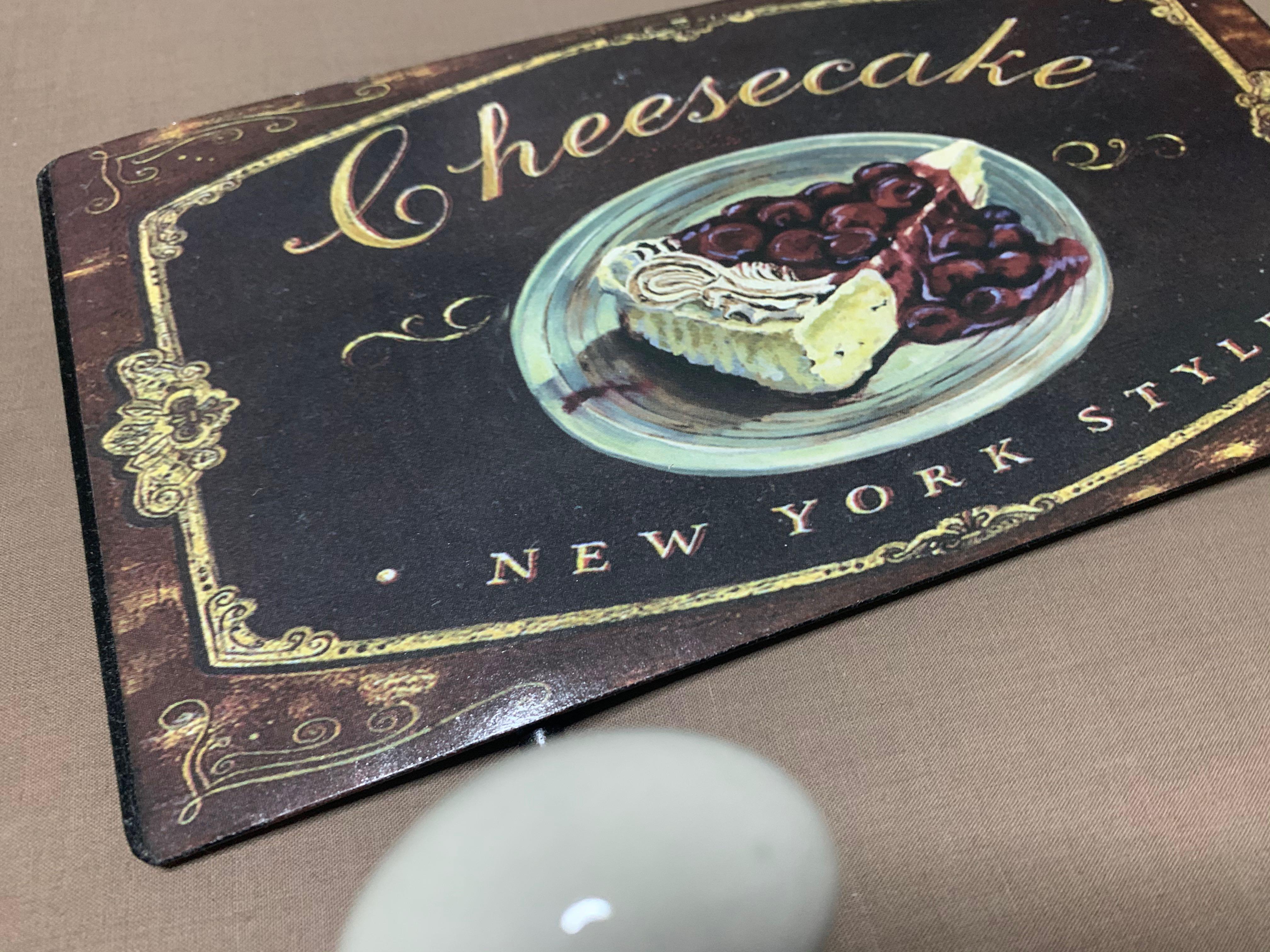 Last piece - New York Cheesecake signage with hooks, Hobbies & Toys ...
