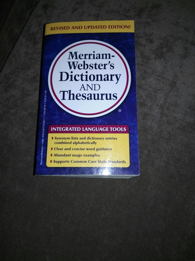 Merriam Webster Dictionary and Thesaurus, Hobbies & Toys, Books ...