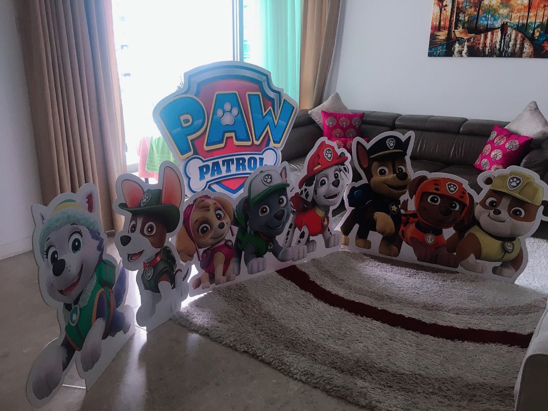 Paw patrol set standees, Hobbies & Toys, Stationery & Craft, Occasions ...