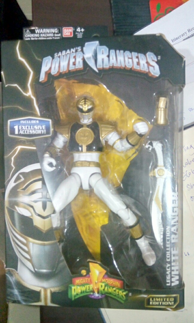 RARE! Power Ranger Legacy Collection White Ranger, Hobbies & Toys, Toys ...