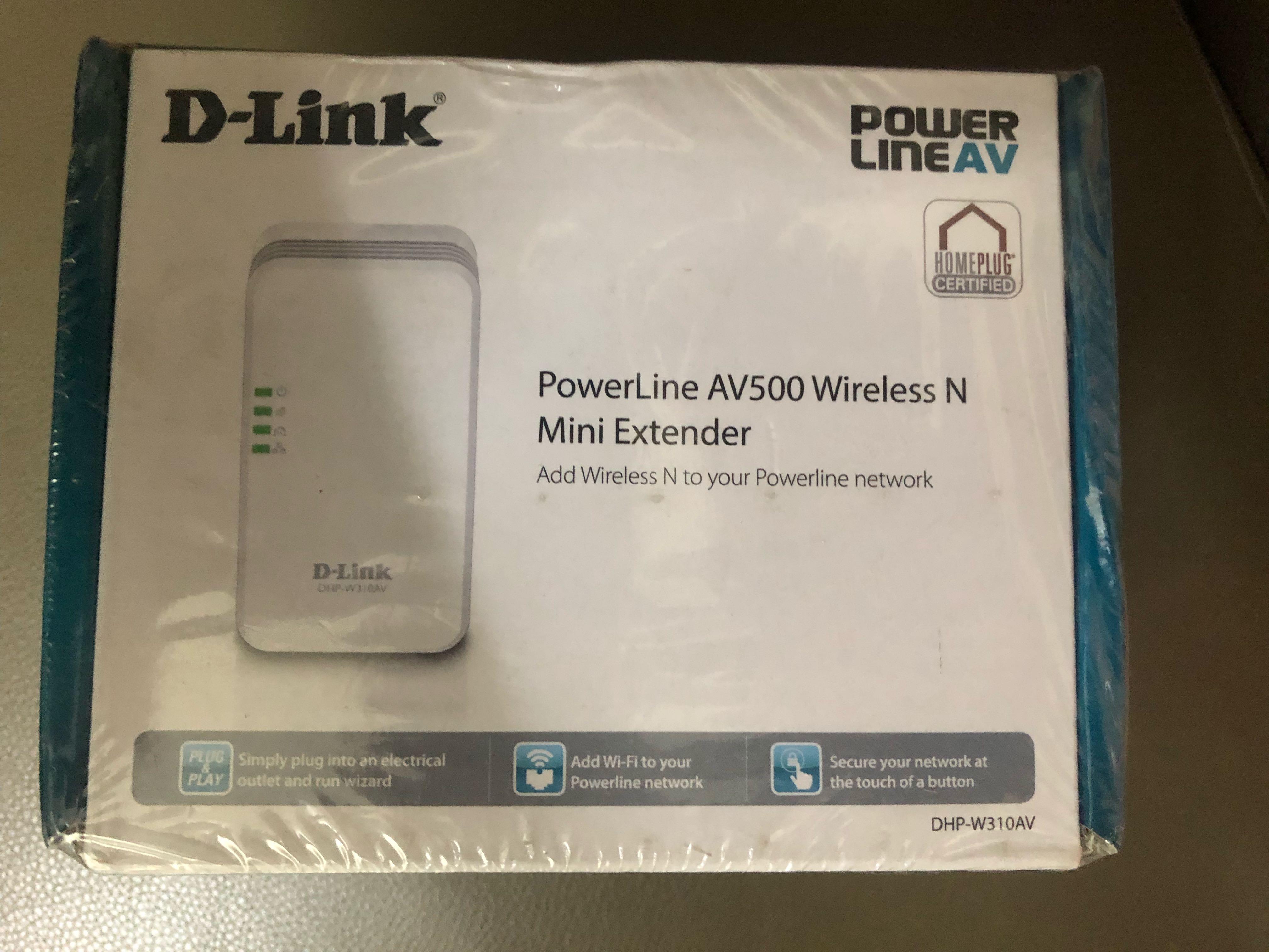 Powerline AV500 Wireless N Mini Extender, Computers & Tech, Parts ...