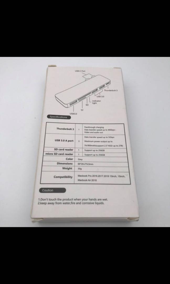 Raycue USB C Hub, Type C Hub Adapter 6 in 1 , Multifunctional Docking ...