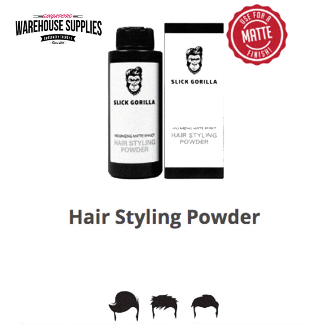 SLICK GORILLA Hair Styling Powder 20g [ Made in UK ], Beauty & Personal ...