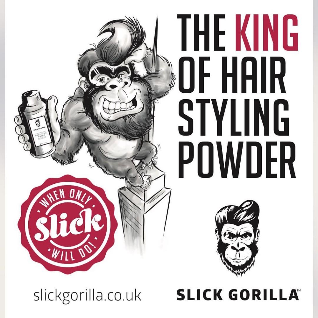 SLICK GORILLA Hair Styling Powder 20g [ Made in UK ], Beauty & Personal ...