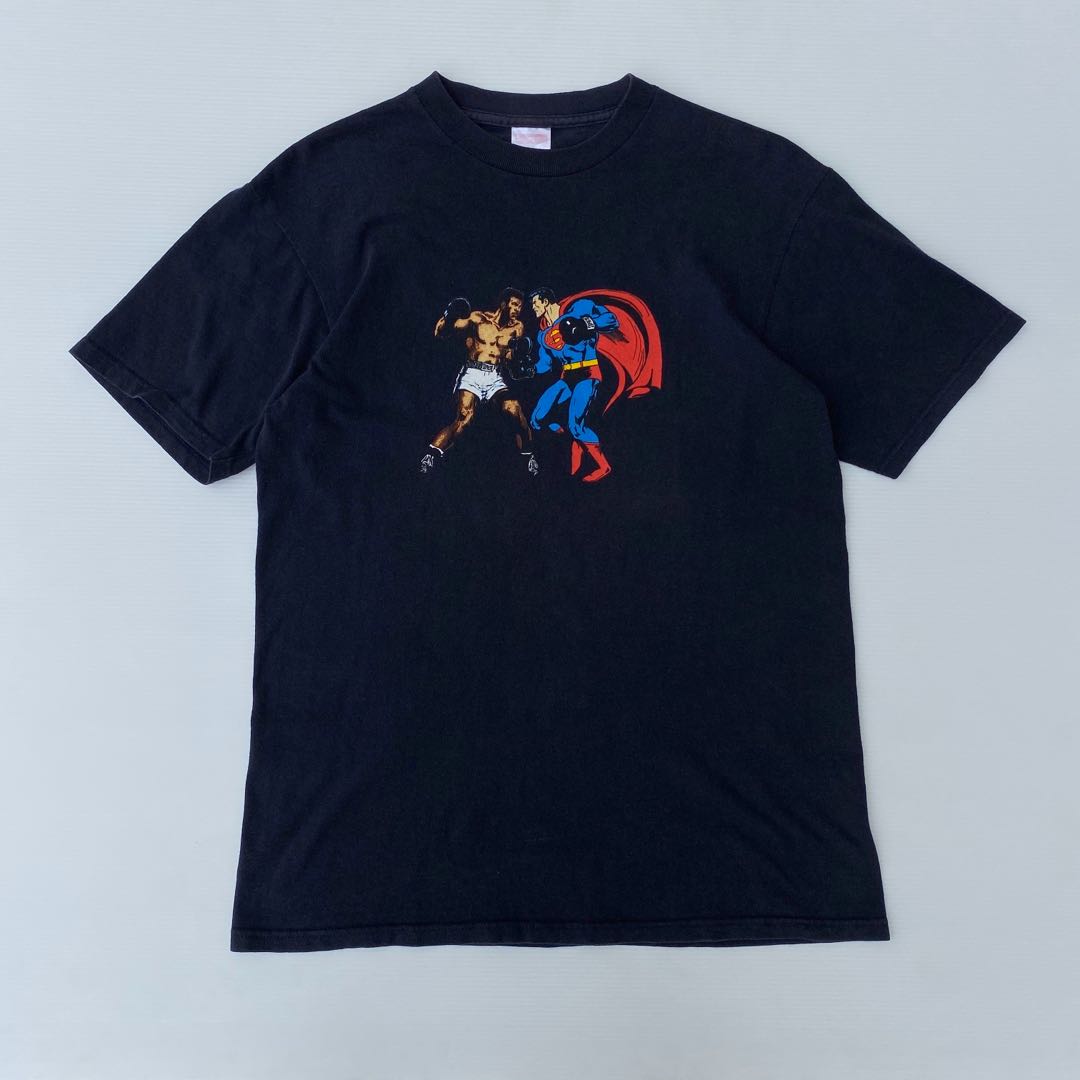 Vintage 2000 supreme Muhammad ali vs Superman, Men's Fashion, Tops ...
