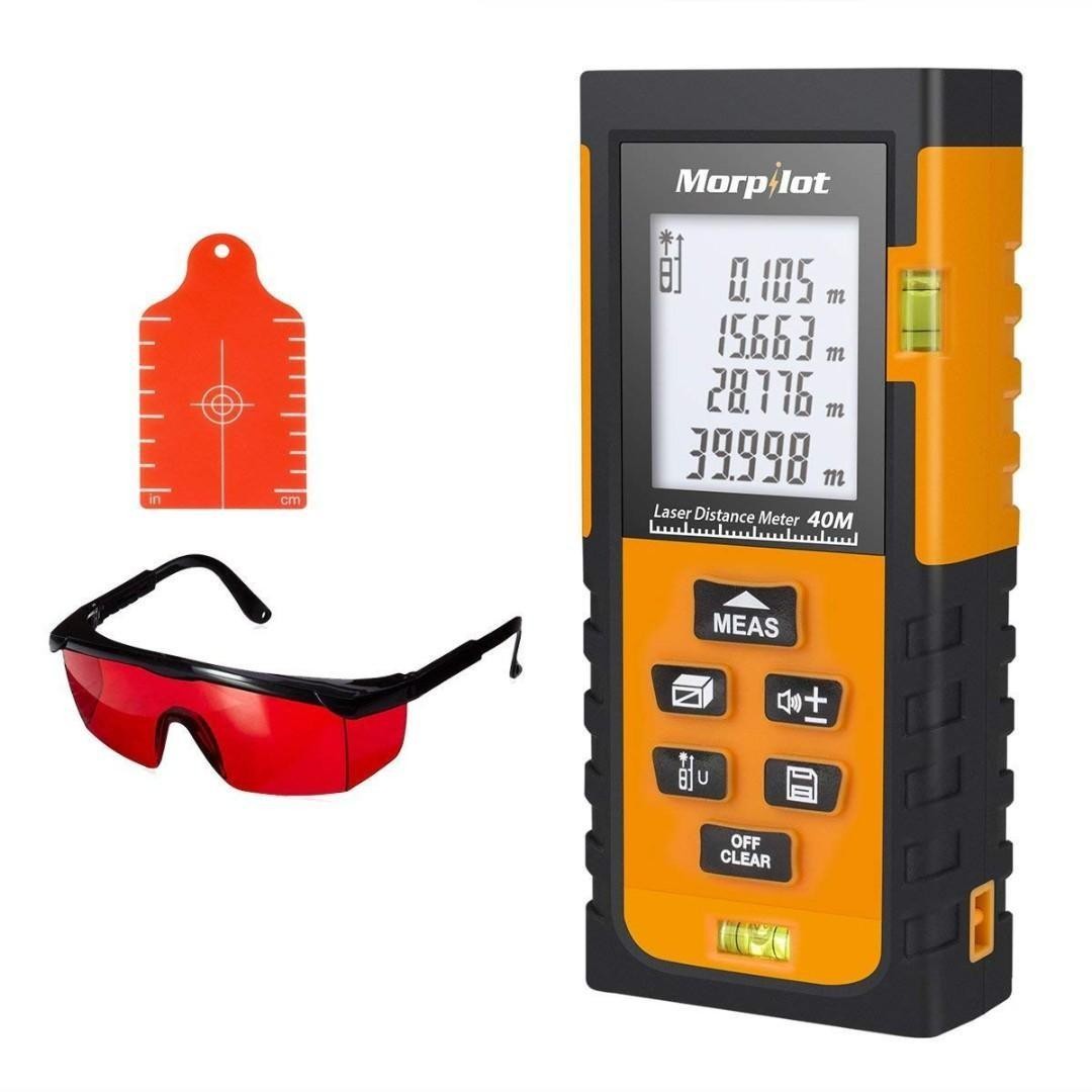 4411 131ft Laser Measure - Laser Tape Measure with Target Plate ...