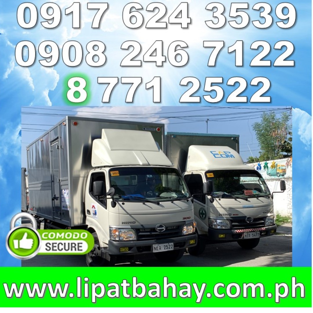 6 wheeler closed van truck for rent hire rental elf canter lipat bahay ...