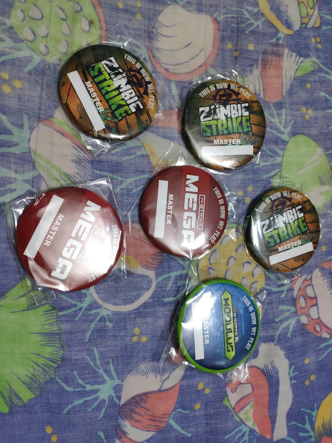 Authentic Nerf Pin Batches, Hobbies & Toys, Toys & Games on Carousell