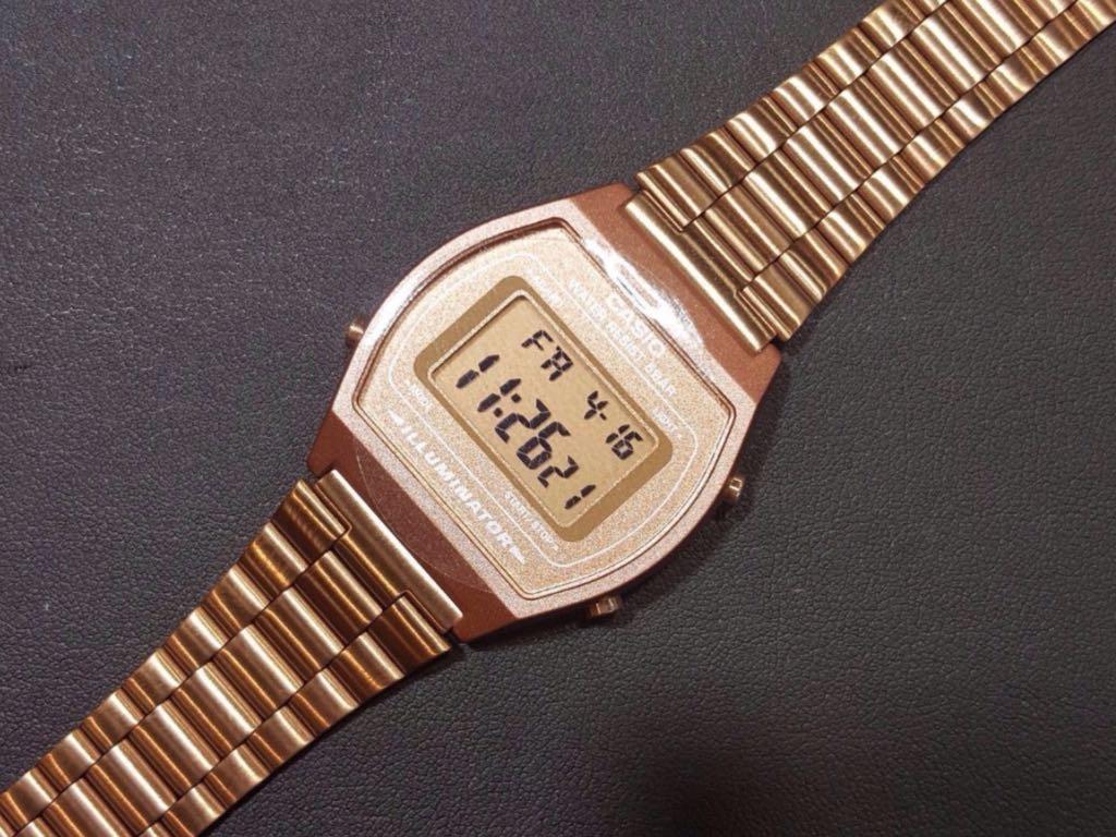 Casio Vintage B640 Rose Gold Classic Digital Watch B640WC-5A Rosegold ...