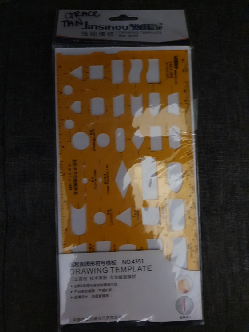 Flowchart Ruler, Hobbies & Toys, Stationery & Craft, Other Stationery ...