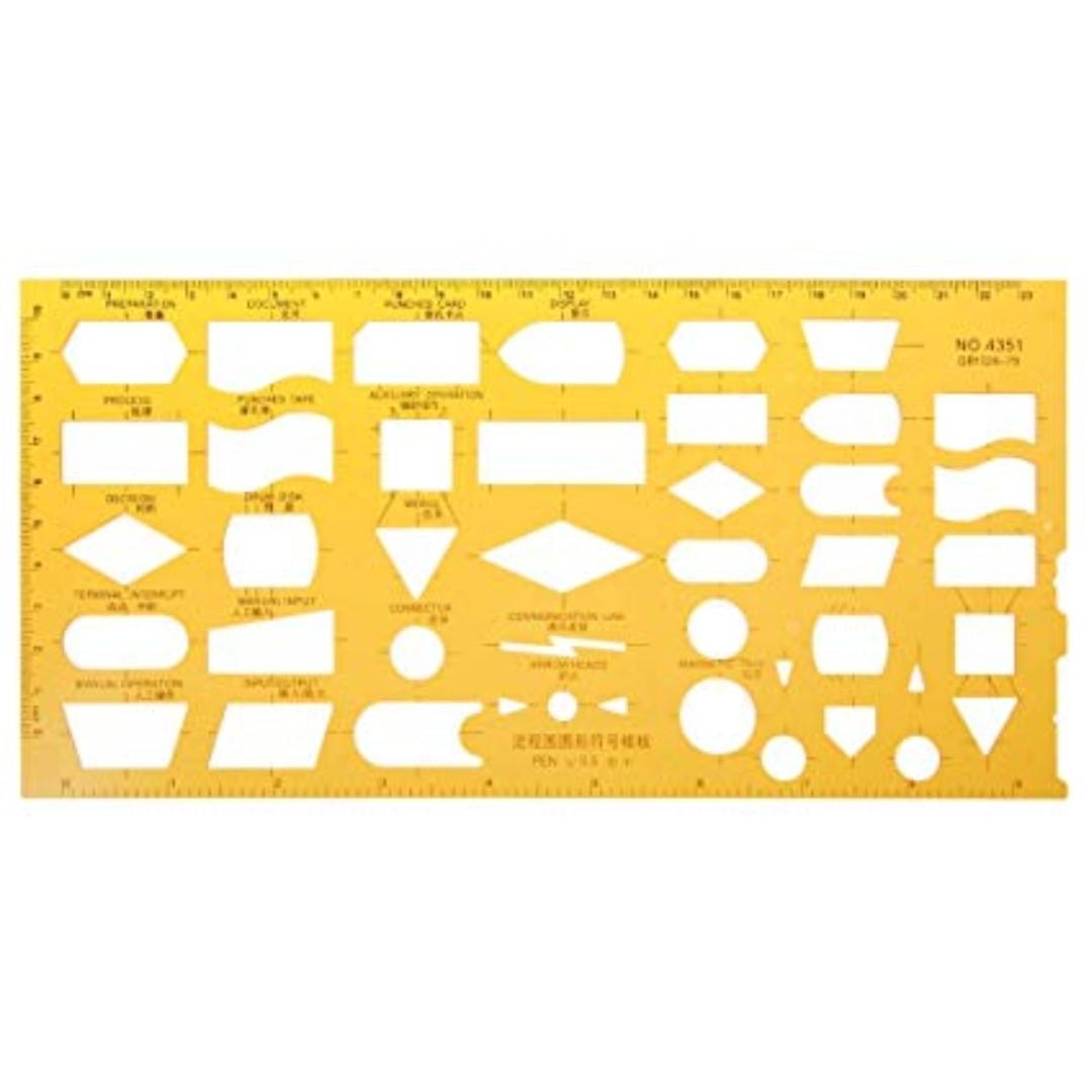Flowchart Ruler, Hobbies & Toys, Stationery & Craft, Other Stationery ...
