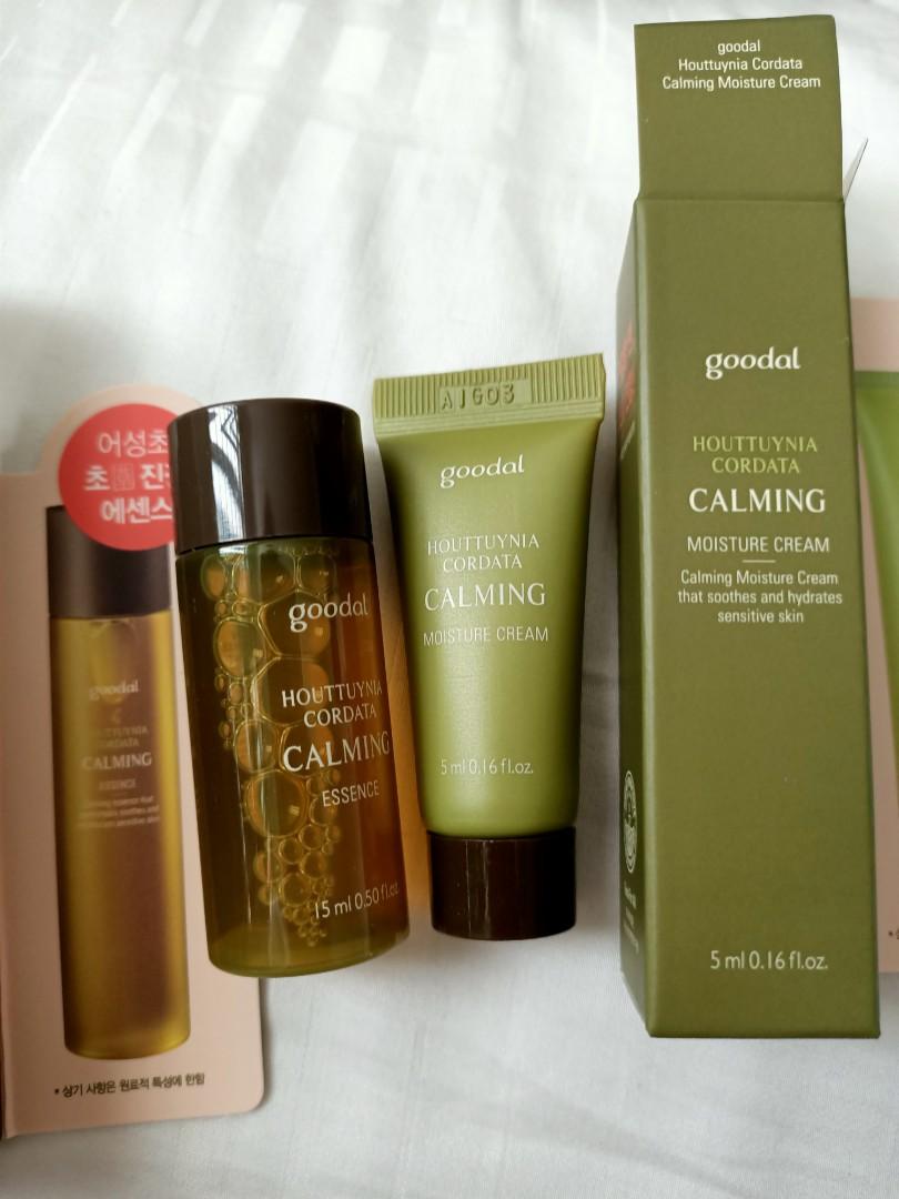 Goodal Houttuynia Cordata Calming Essence & Moisture Crean, Beauty ...