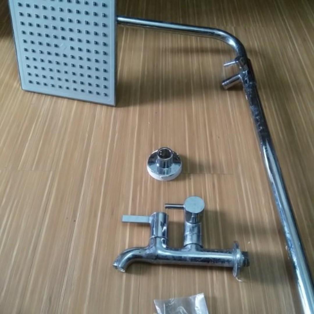 HCG Stainless Rain Shower Head, Furniture & Home Living, Bathroom ...