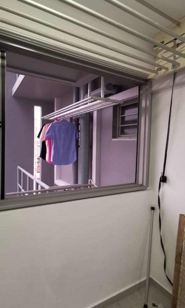 Indoor and outdoor sliding cloths drying designed for BTO Hdb flat ...