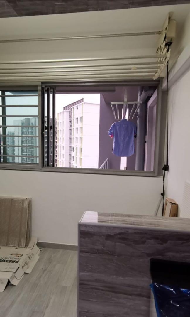 Indoor and outdoor sliding cloths drying designed for BTO Hdb flat ...