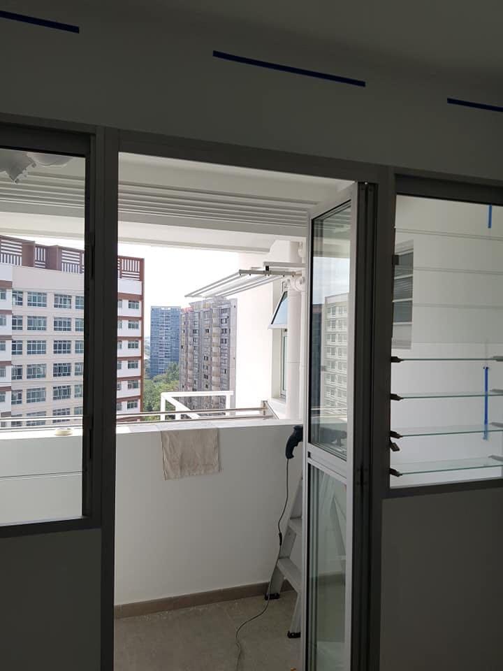 Indoor and outdoor sliding cloths drying designed for BTO Hdb flat ...