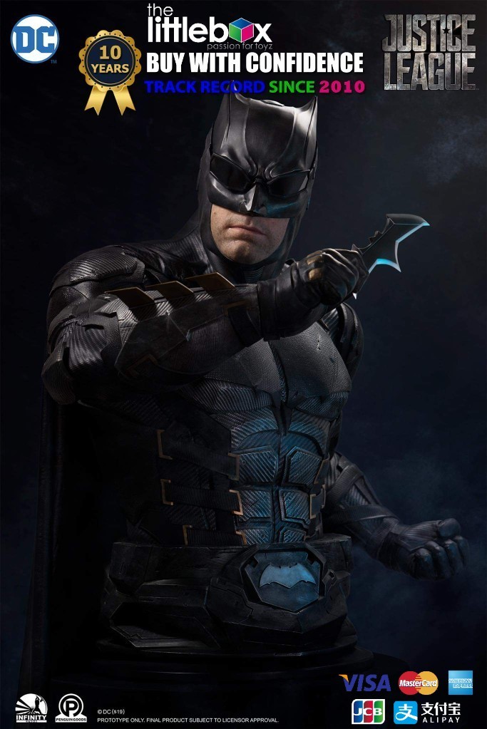 Infinity Studio 1/1 Scale Life Size Justice League Batman Bust, Hobbies ...