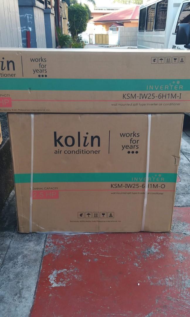 Kolin Standard Inverter Split Type Aircon with Free Installation, TV ...