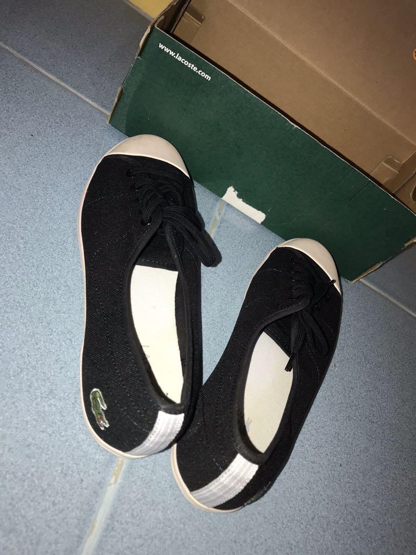Lacoste Flats, Women's Fashion, Footwear, Flats & Sandals on Carousell